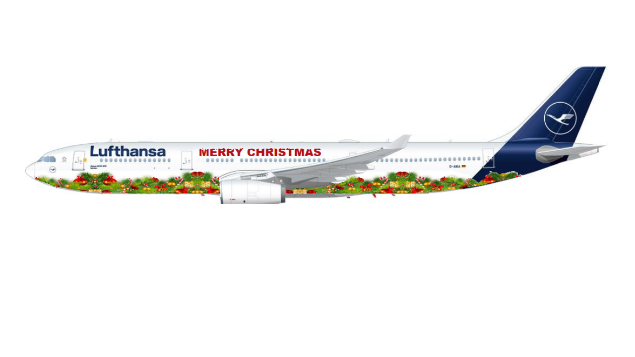 A330-300 Lufthansa christmas livery (fictional) • Flight Simulator 2020