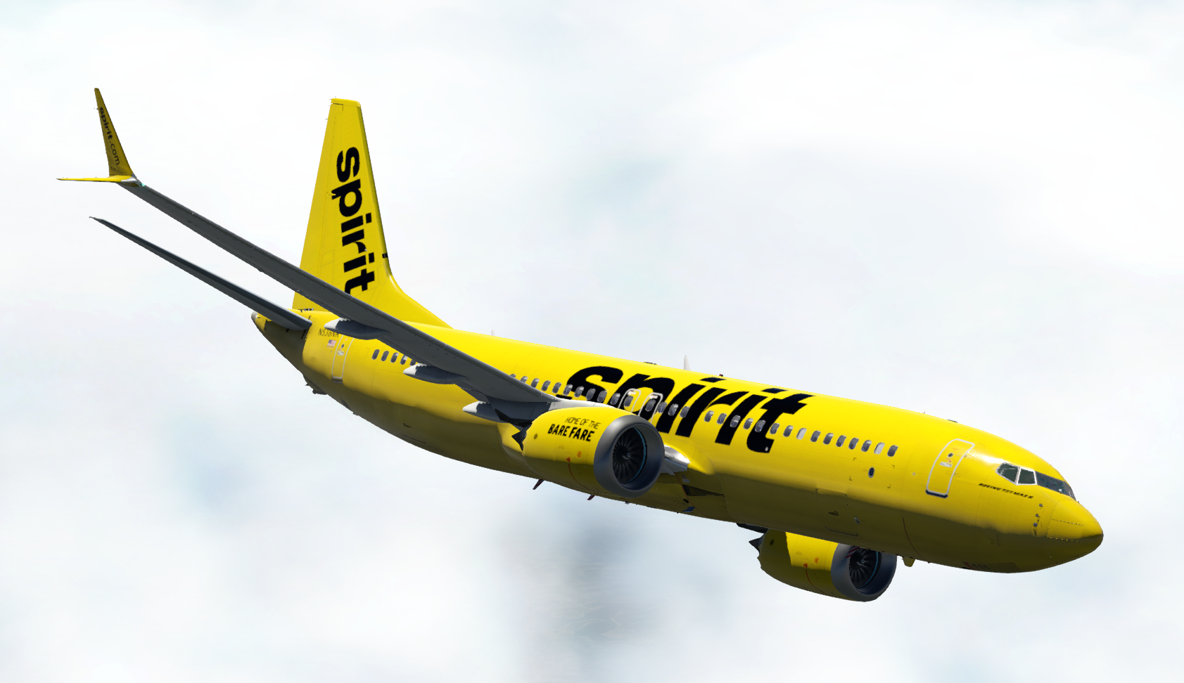Spirit Airlines Boeing 737 MAX 8 N538NK (Fictional) » Requested ...